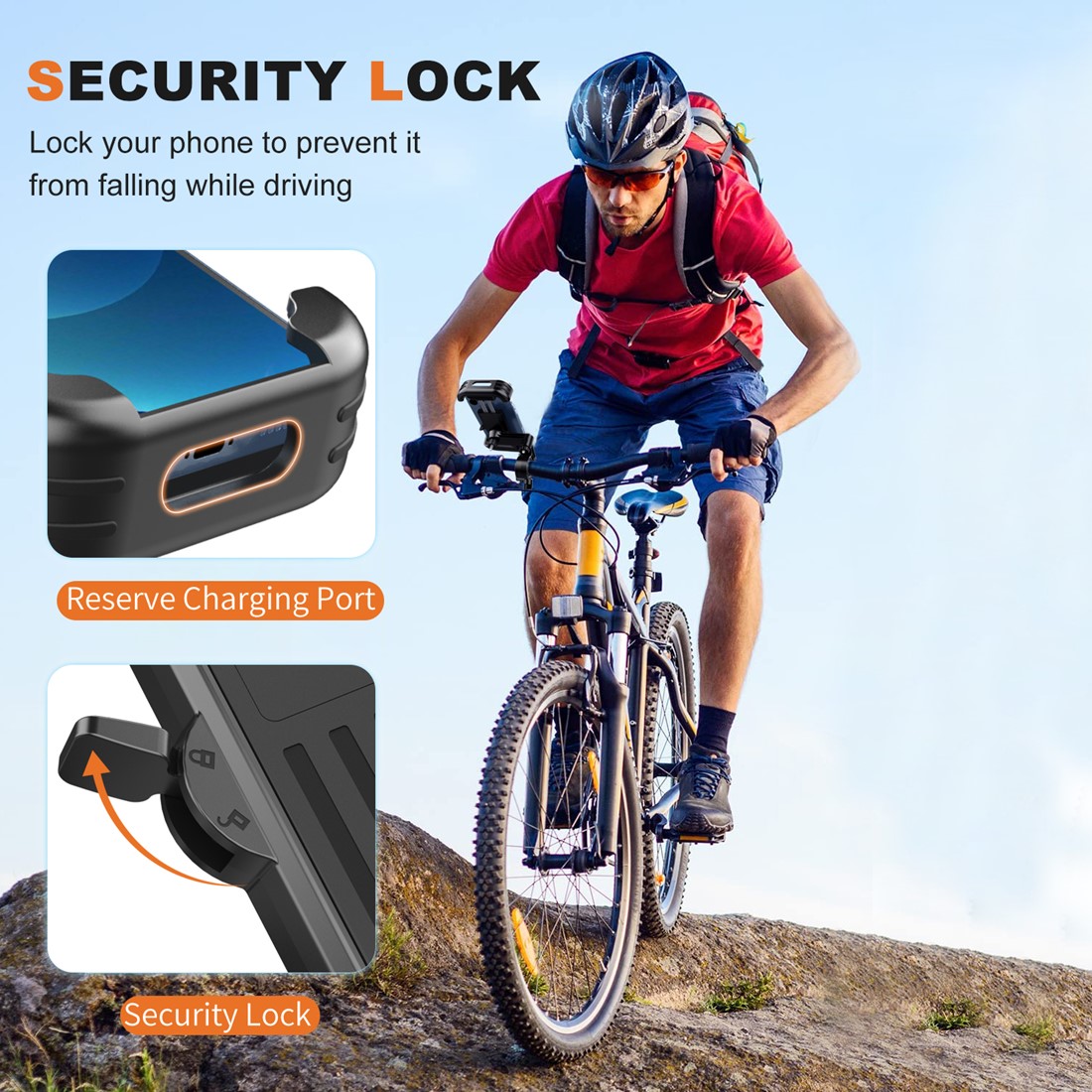 Xssive Universal Bicycle Bag With Security Lock Xss B8 For Max 6 8