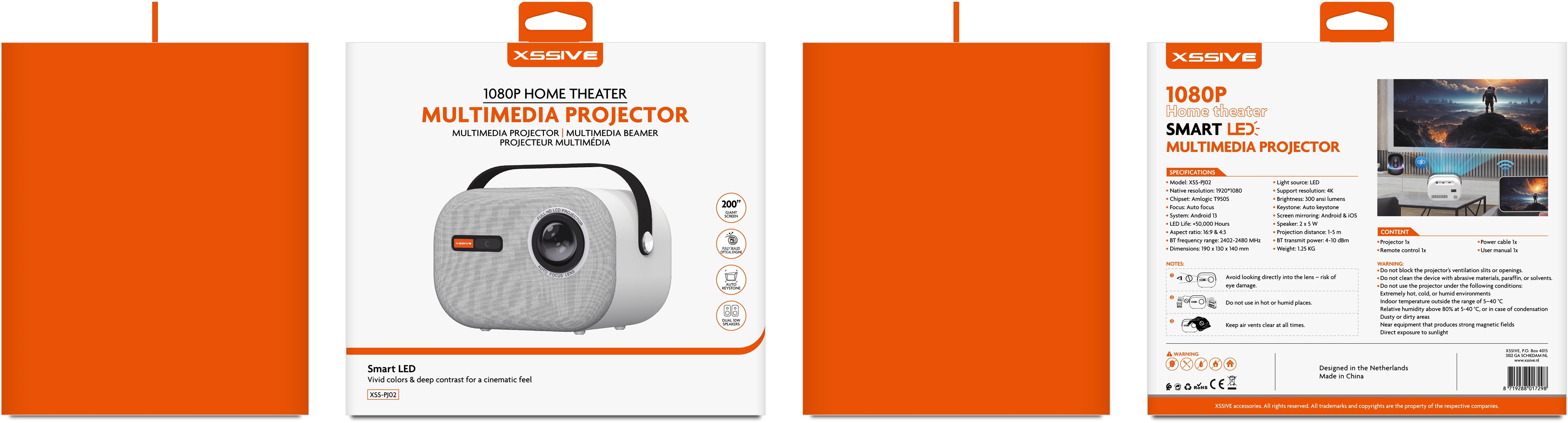 Xssive Multimedia Projector XSS-PJ02 | MondiParts B.V.