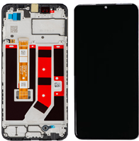 Oppo A18/A38-Cph2579 LCD Display Complete with Frame ORG - Zwart ...