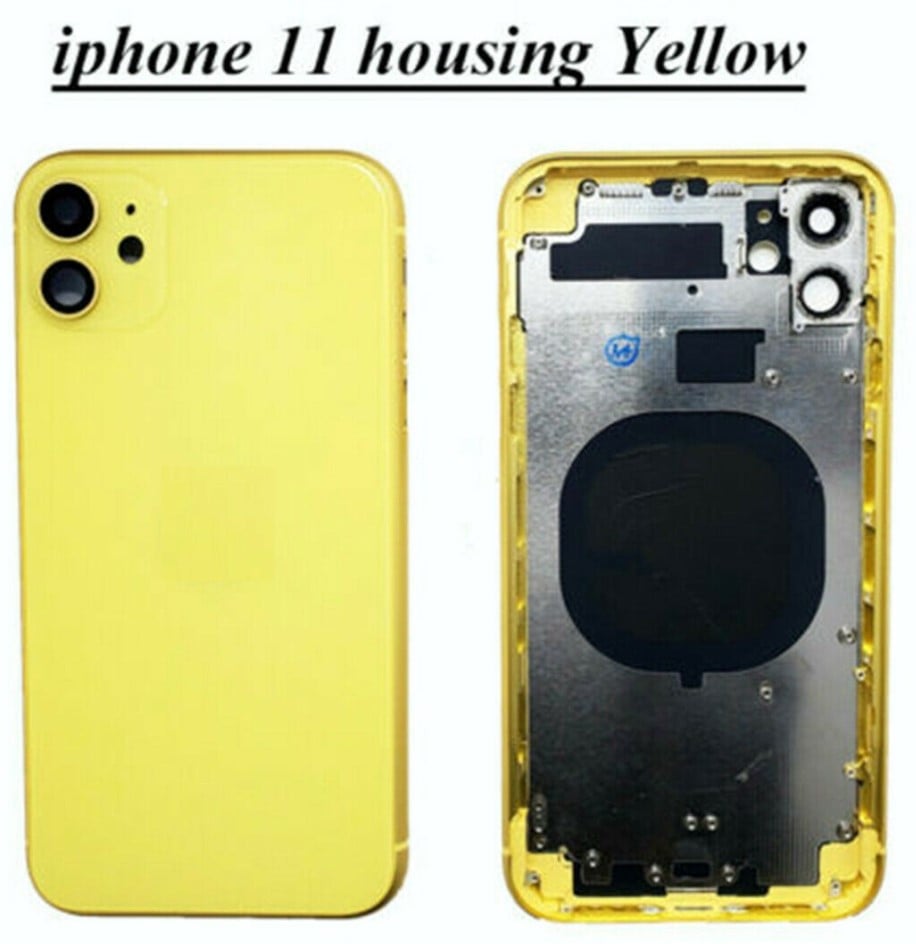 iPhone 11 - Back Housing Complete (Pulled) no Battery - Yellow