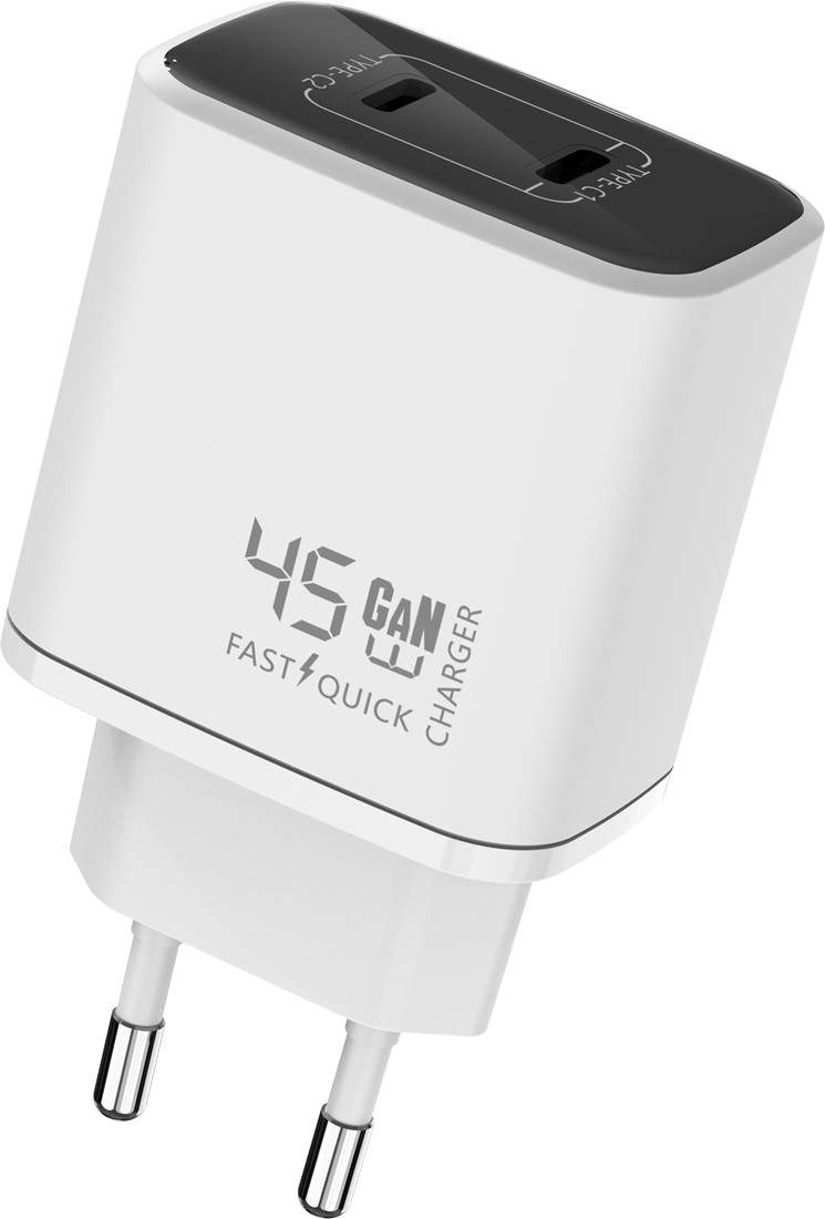 Xssive GaN Quick Charger 45W PD XSS-AC73 - White | MondiParts B.V.