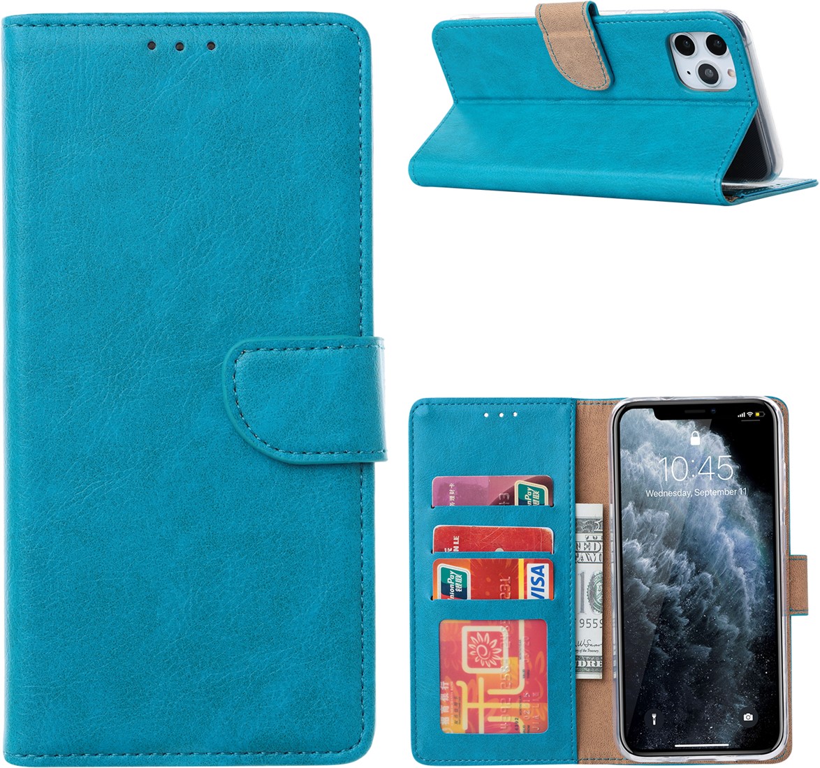 Book Case iPhone 15 Plus - Turquoise | MondiParts B.V.