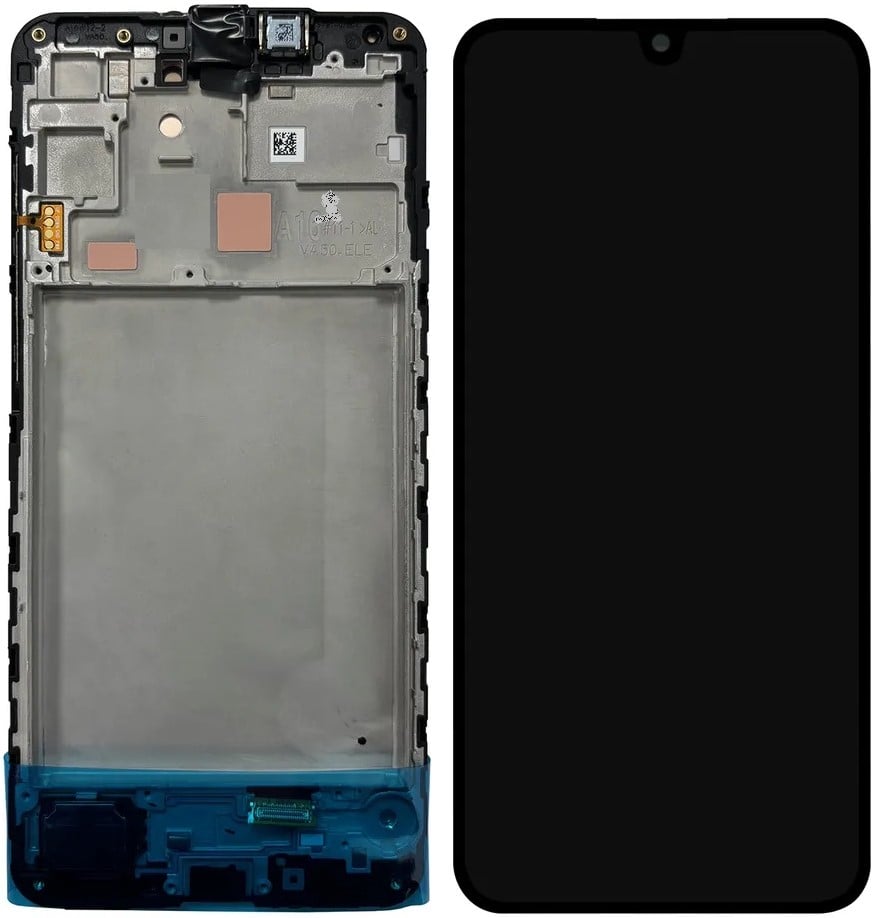 LCD Display Service Pack Galaxy A16 5G A166B with Frame GH82-36143A - Zwart | MondiParts B.V.