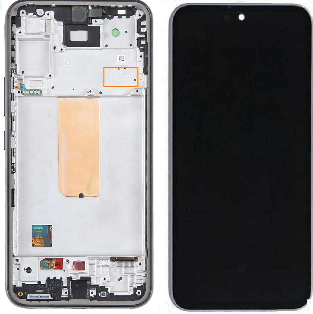 LCD Display Service Pack Galaxy A54 A546B GH82-31232A - Zwart ...