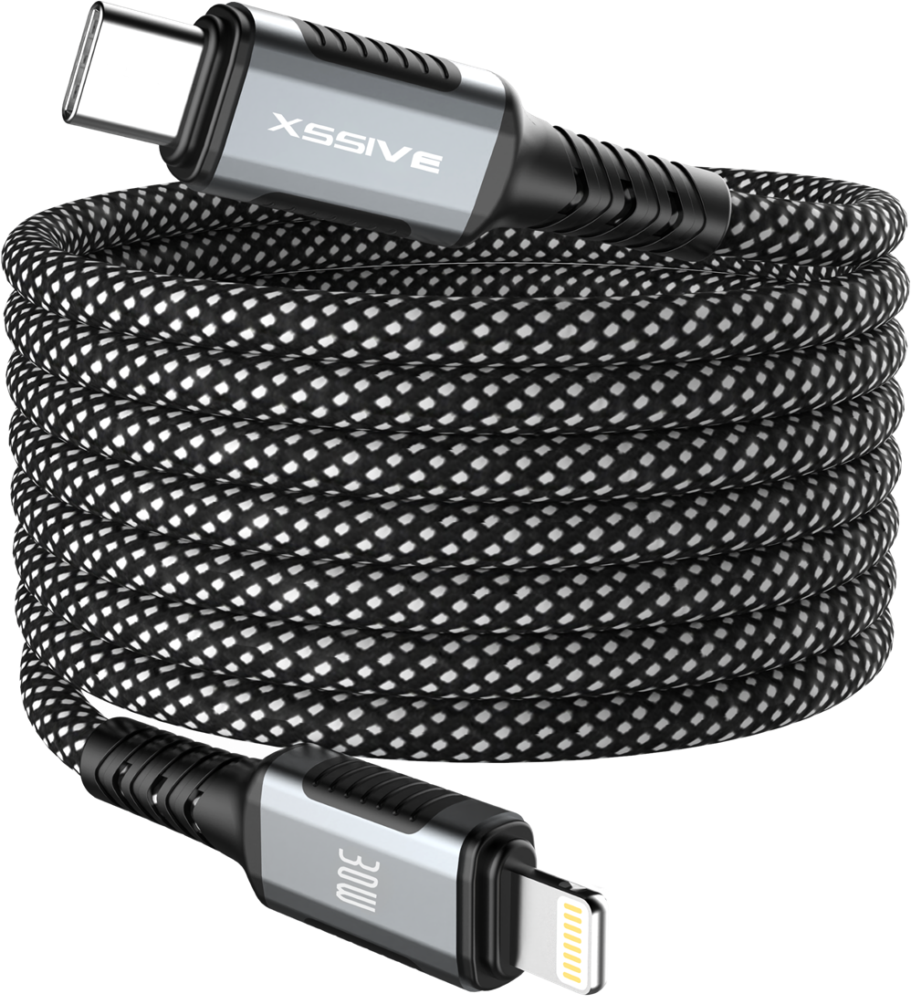 Xssive Magnetic Winding Cable 30W USB-C to 8-Pin XSS-MGC-CL1M ...