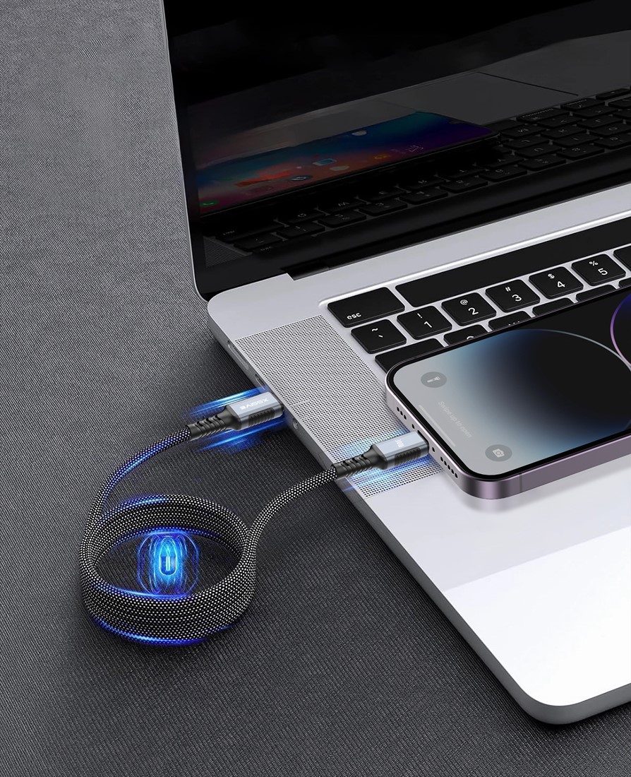 Xssive Magnetic Winding Cable 30W USB-C to 8-Pin XSS-MGC-CL1M ...