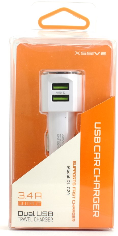Xssive Duo Car Charger Adapter XSS-C29 - Wit | MondiParts B.V.