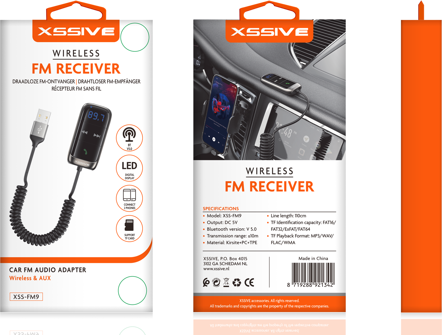 Xssive Wireless FM Receiver XSS-FM9 | MondiParts B.V.