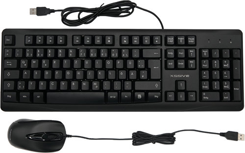 Xssive XSS-KMSET2 WIRED Keyboard & Mouse Combo QWERTZ | MondiParts B.V.