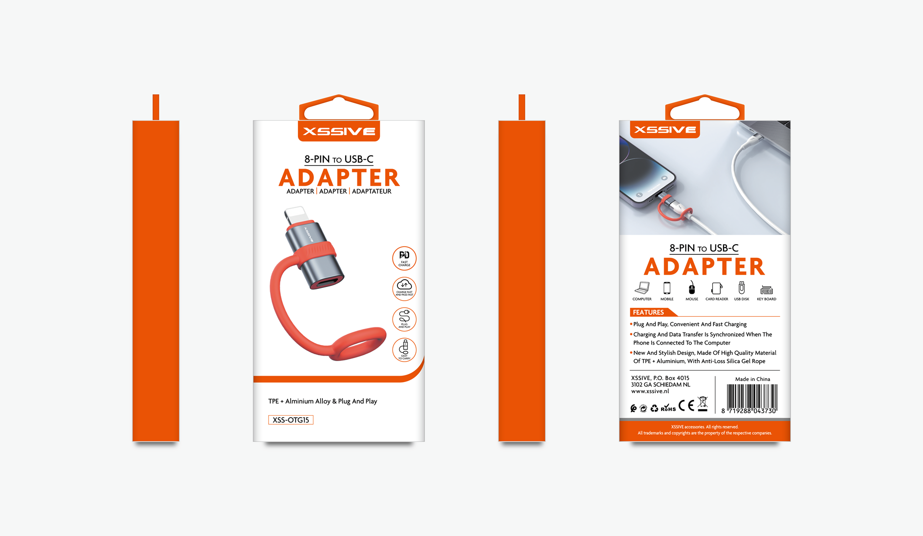 Xssive OTG Adapter 8-Pin to USB-C XSS-OTG15 | MondiParts B.V.