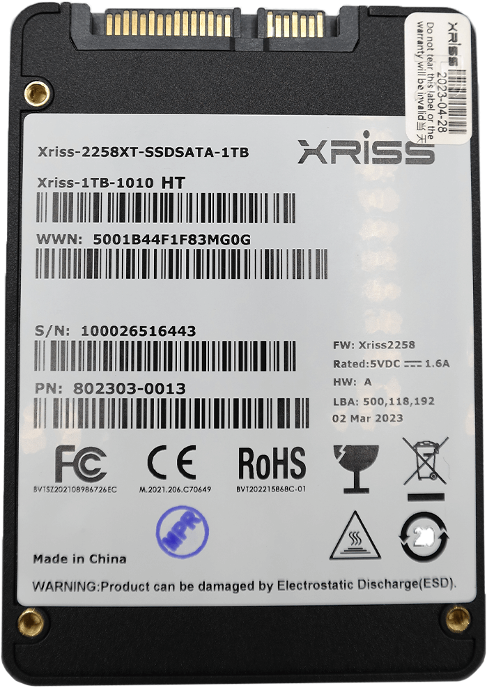 Xriss 2258XT-SSDSATA-1TB | MondiParts B.V.