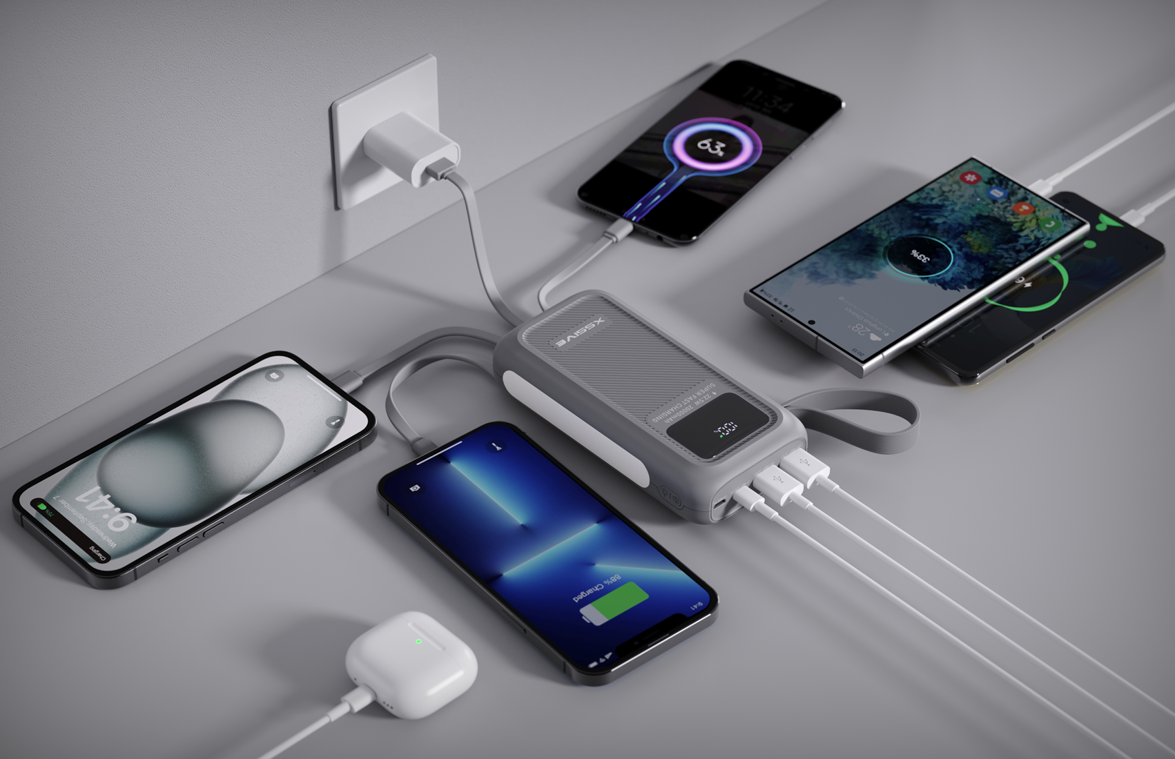 Xssive 22.5W PD Powerbank incl. Cable 20.000mAh XSS-PB48N | MondiParts B.V.