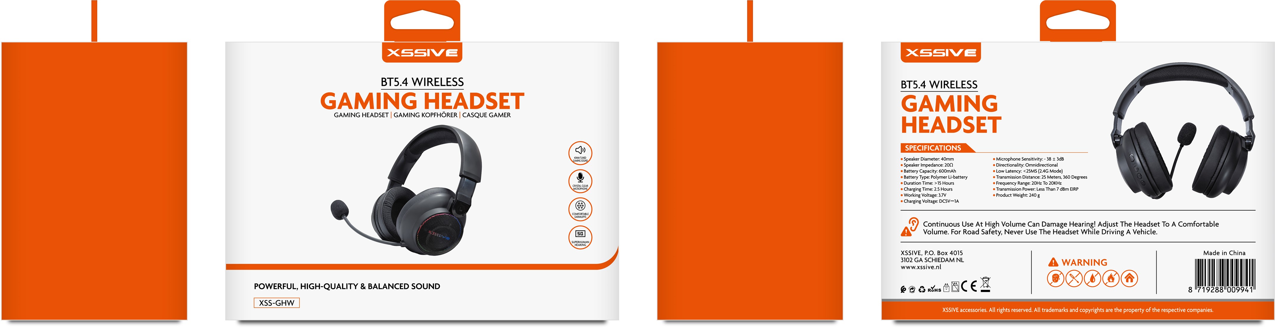 Xssive Bluetooth Gaming Headset XSS-GHW | MondiParts B.V.