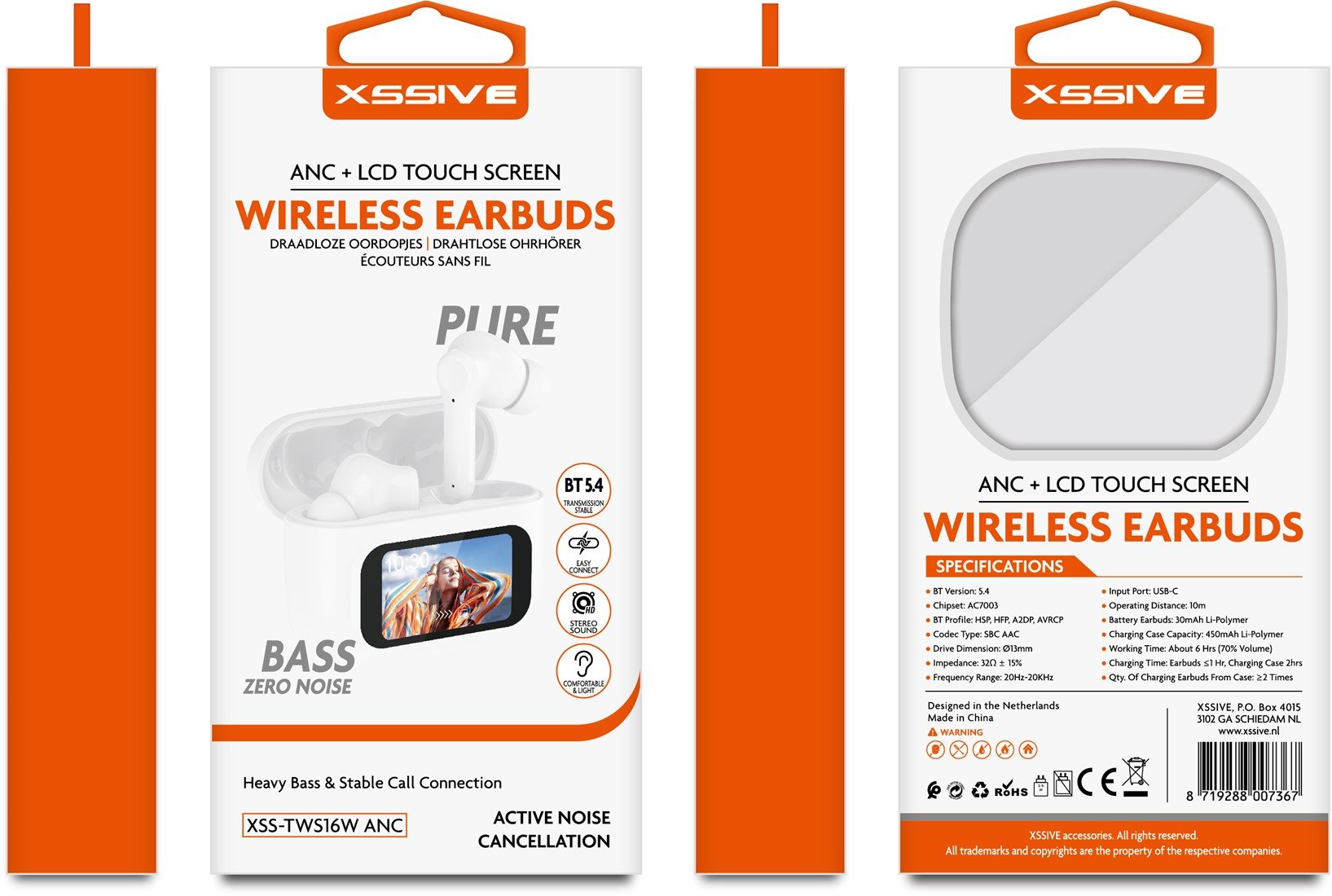 Xssive Wireless Earbuds XSS-TWS16W ANC - Wit | MondiParts B.V.